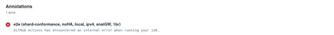 Github Actions Has Encountered An Internal Error When Running Your Job · Issue 1727 · Actions