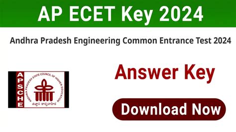 AP ECET Key PDF Preliminary Answer Key Download