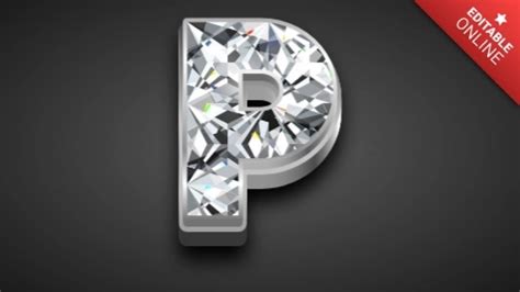 P Gem Text Effect Generator