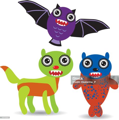 귀여운 말풍선이 있는 몬스터 흰색 배경 벡터 갈고리 발톱에 대한 스톡 벡터 아트 및 기타 이미지 갈고리 발톱 공포 무서움 귀신 Istock