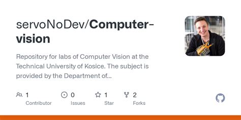 Github Servonodevcomputer Vision Repository For Labs Of Computer Vision At The Technical