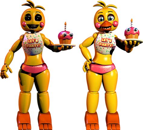 Fnaf 2 Toy Chica Model By Stars255 On Deviantart