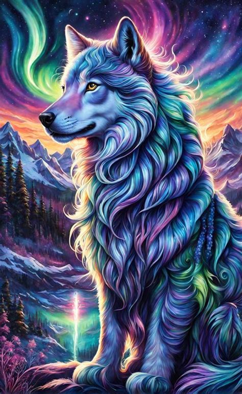 Pin On Wolf 🐺 Art Painting Painting Kits Mosaic Art