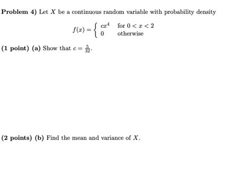 Solved Problem 1 2 Points If X And Y Have The Following Chegg Com