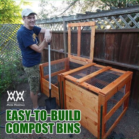 DIY Compost Bin Easy Woodworking Project