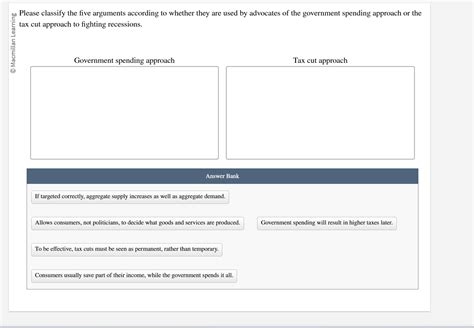 Solved Please Classify The Five Arguments According To