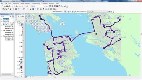 arcgis network analyst find best route multi points analyst route