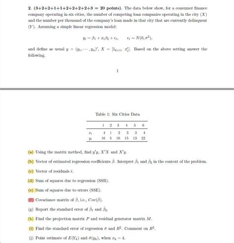 Econometrics What Is The Standard Error Of The Coefficients Of Linear