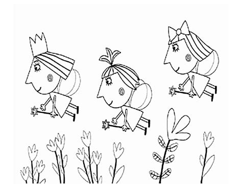 Coloring Ben And Holly