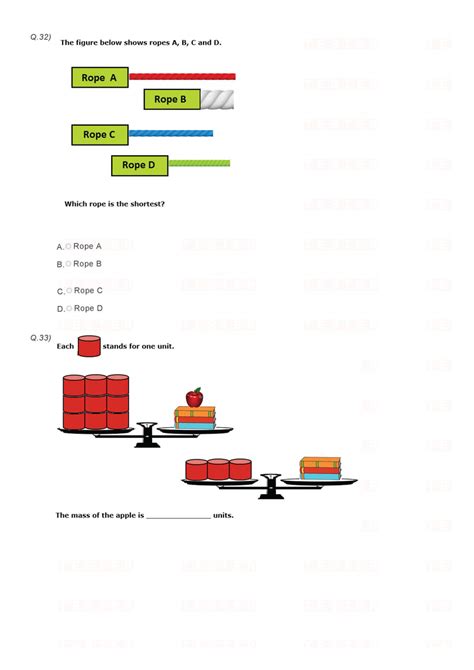 Class 1 Maths Mock Test Pdf 06 Olympiad Tester