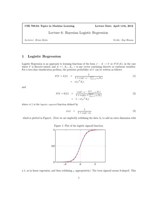 Logit Regression Pdf Normal Distribution Logistic Function