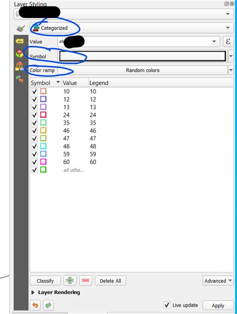 Symbology Categorized Stroke Color Of A Circle In Qgis Geographic Information Systems Stack