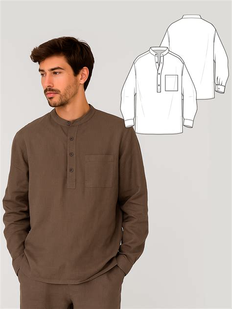 Dallas Mens T Shirt Sewing Pattern Video Tutorial Fabrico