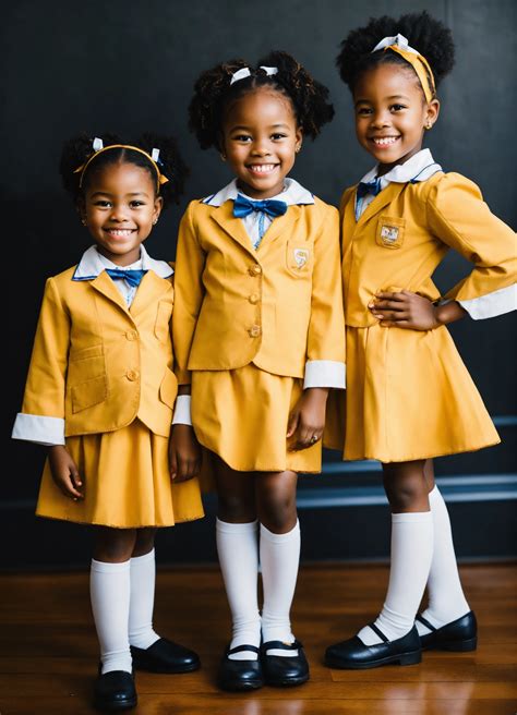 Lexica Exquisitely Stunning Ebony African American Preschool Girls
