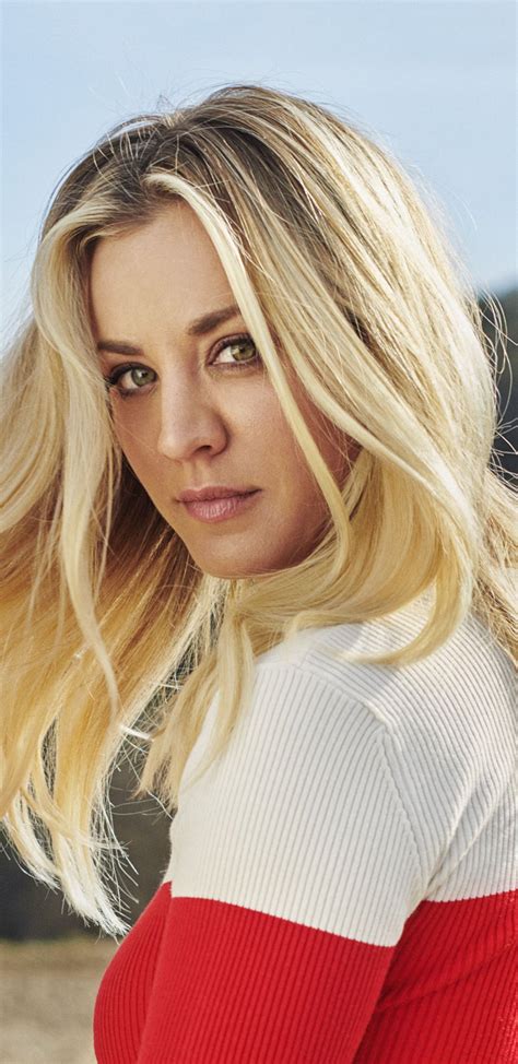 Celebrity Kaley Cuoco Blonde 1080x2220 Phone Hd Wallpaper