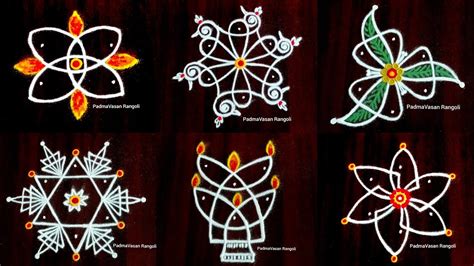 233 6 Kolangal 3 Dot Small Easy Simple And Beautiful