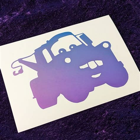 Tow Mater Decals Etsy