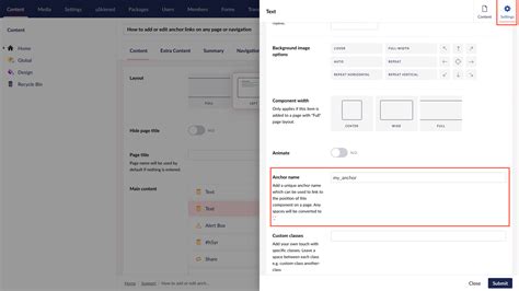 Create And Link To A Unique Anchor Id In Umbraco