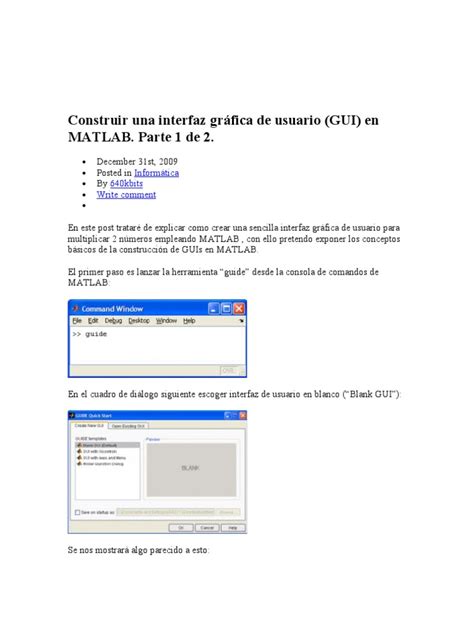 Gui Matlab Pdf Interfaces Gráficas De Usuario Archivo De Computadora