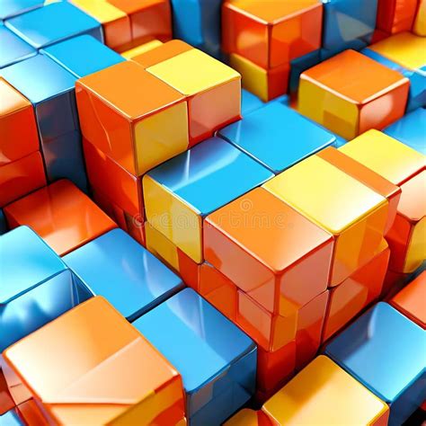 Geometric Cube Pattern A Pattern Of Repeating Cube Shapes In Vr Stock Illustration