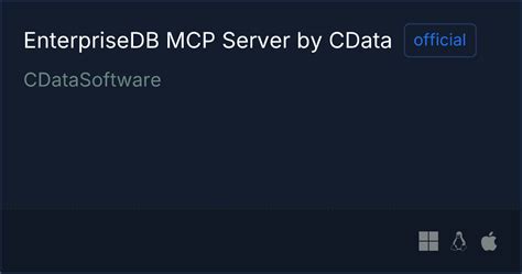 Enterprisedb Mcp Server By Cdata Glama Enterprisedb Mcp Server By Cdata Glama