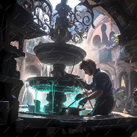 Historia De La Artesanía Restauración De Esculturas Medievales Foto Premium