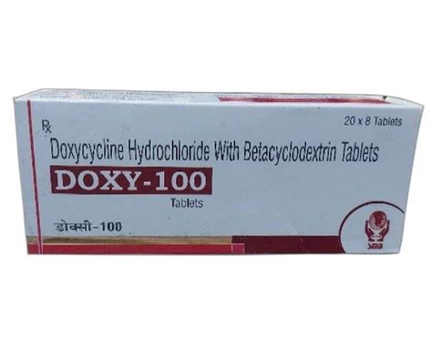 Doxy Tab Doxycycline Hydrochloride Tablets Packaging Size 10x10 Strength 100mg At ₹ 120