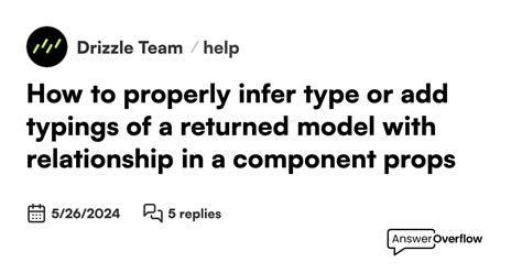 How To Properly Infer Type Or Add Typings Of A Returned Model With