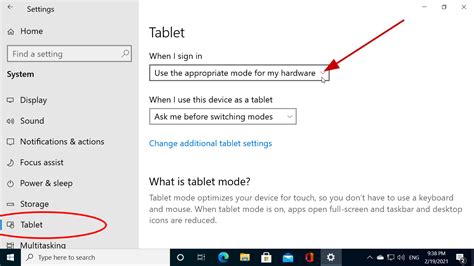 Turn Off Tablet Mode In Windows