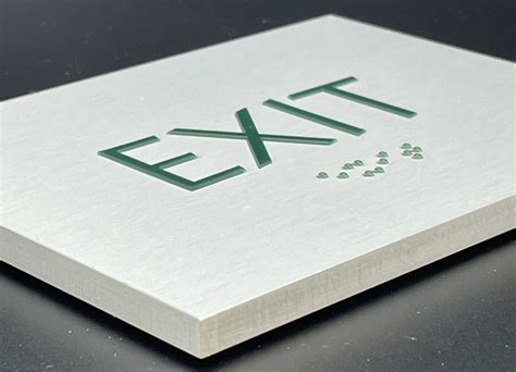 Ada Tactile And Braille Signage Permel Custom Signage Vancouver