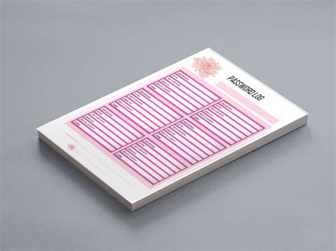 Printable Password Log Keeper Tracker Digital Planner Letter A4 A5 Half Page Sizes Etsy