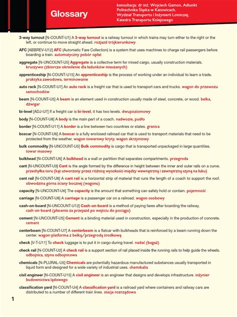 1 Esp Railr Sb2 Glossary V3 Final Pdf Rail Transport Train