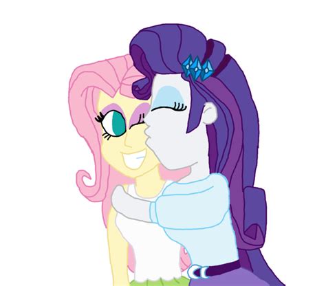 Rarity X Fluttershy Kiss