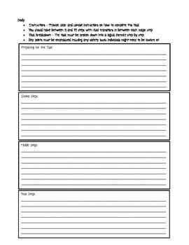 Demonstration Speech Outline By Bcmiskow Teachers Pay Teachers