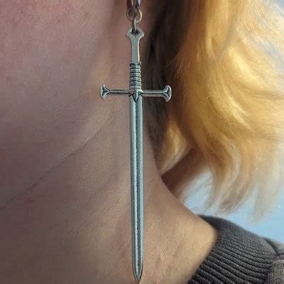 Upside Down Silver Cross Pendant Necklace Gothic Alternative Necklace