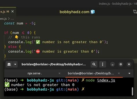 Check If Number Is Not Greater Than 0 In Javascript Bobbyhadz