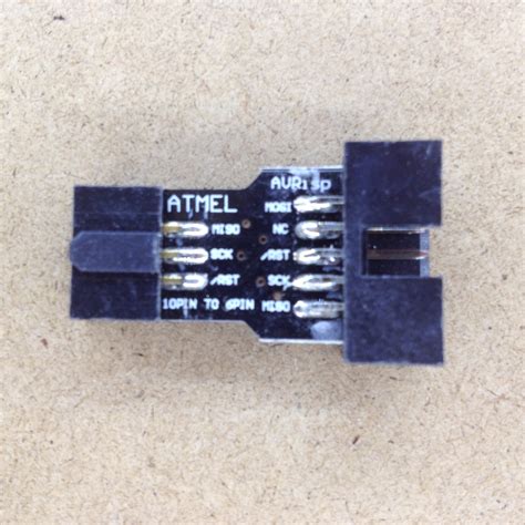 10pin to 6pin avrisp programmer adapter a2d electronics