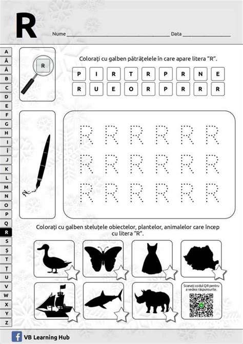 Clasa Pregătitoare Litera ”r” De Tipar Vb Learning Hub