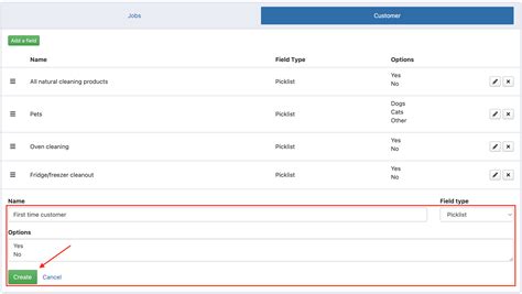 Custom Fields Kickserv Knowledge Center