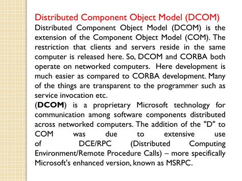 Ppt Component Object Model Com Powerpoint Presentation Free