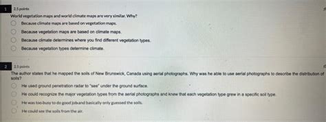 Solved World Vegetation Maps And World Climate Maps Are Very Chegg