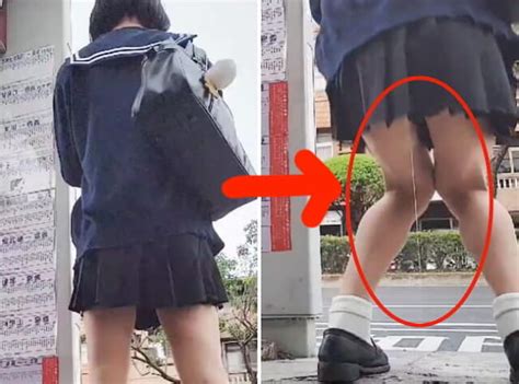 画像女子高生 が通学中我慢できずバス停でお漏らしする動画がバズるwwwww ポッカキット
