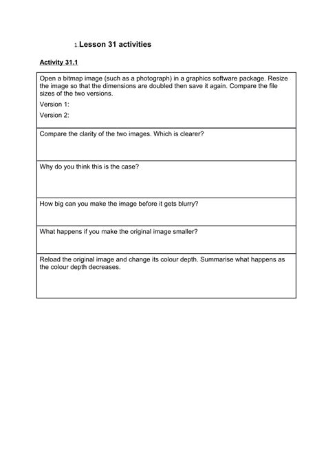 Use The Bitmap Activity Spreadsheet And Worksheet To Create Bitmap