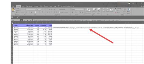 how to generate insert statements from excel file and load into sql