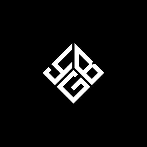 Ygb Letter Logo Design On Black Background Ygb Creative Initials