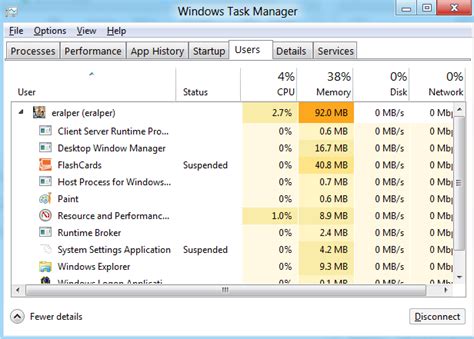 New Windows Task Manager In Windows 8