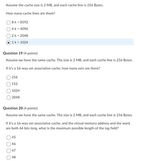 Solved Assume The Cache Size Is MB And Each Cache Line Is Chegg Com