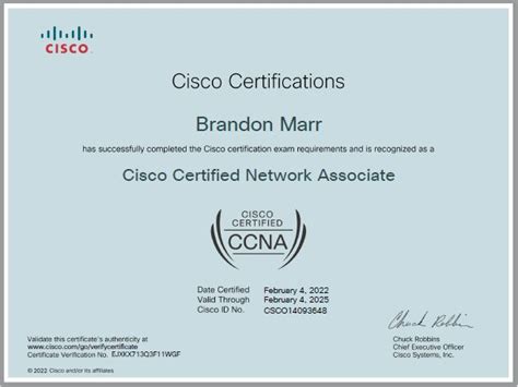 Brandon Marr On Linkedin Ccna Cisco Wgu Networking Certified 32