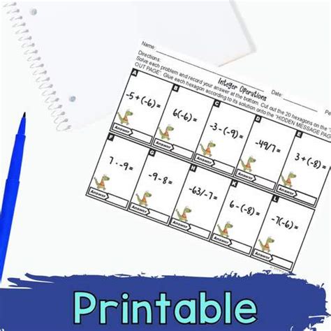 Integer Operations Puzzle Activity By Calculus4u Tpt