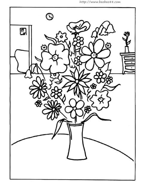 简笔 花束 大花束简笔画 欢迎花束简笔 大山谷图库